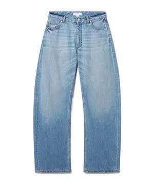 Stella McCartney Mid Waist Relaxed Curve Jeans - Medium Blue