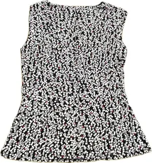 Max Mara Sleeveless Graphic Print Round Neck Dress
