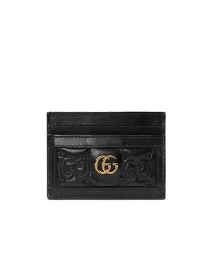 Gucci Gg Matelassé Card Holder - Black