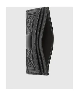 Gucci Gg Matelassé Card Holder - Black