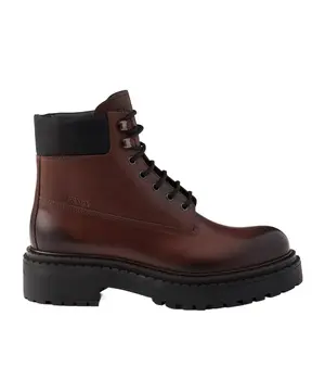 Prada Leather And Re-nylon Work Boots