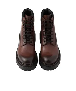 Prada Leather And Re-nylon Work Boots