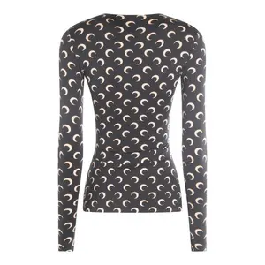 MARINE SERRE Moon Print Long-sleeve T-shirt