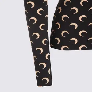MARINE SERRE Moon Print Long-sleeve T-shirt