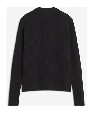 Maison Kitsuné Fox Head Ribbed Cardigan - Black