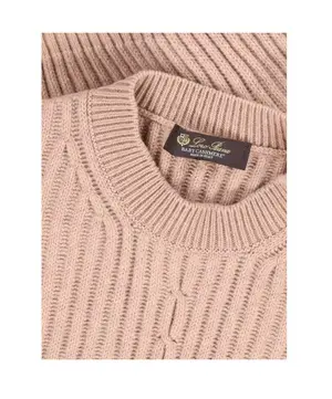 Loro Piana Plane Tree Crewneck Jumper - Pink