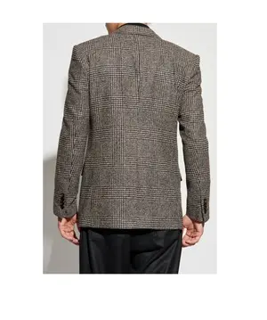 Dolce & Gabbana Dolce Gabbana Checked Single-breasted Blazer - Brown