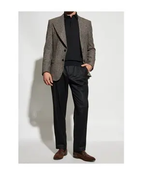 Dolce & Gabbana Dolce Gabbana Checked Single-breasted Blazer - Brown
