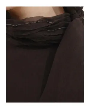 Brunello Cucinelli Sleeveless Bow Detail Blouse