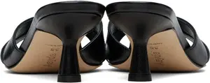 AeydĒ Vero Leather High-heeled Sandals - Black