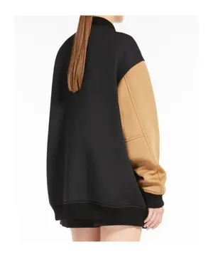 Max Mara Color-blocked Jersey Pilot Jacket