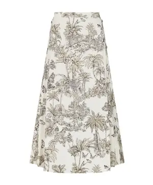 Dior Dioriviera Mid-length Flared Skirt