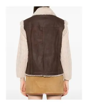 Brunello Cucinelli Buttoned Shearling Waistcoat