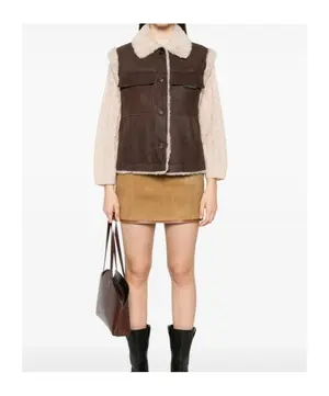 Brunello Cucinelli Buttoned Shearling Waistcoat