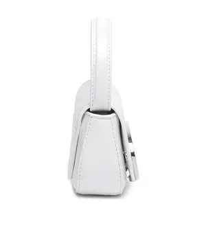 DIESEL® 1dr Logo Detailed Xs Shoulder Bag - White