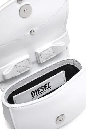 DIESEL® 1dr Logo Detailed Xs Shoulder Bag - White