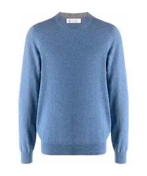 Brunello Cucinelli Pullover Crewneck Jumper - Blue