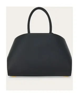 FERRAGAMO Gancini Logo Tote Bag - Black