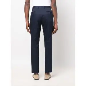 Canali Belt Loop Formal Trousers - Dark Blue