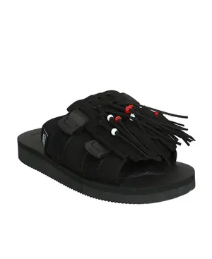 Suicoke Logo Tassel Detail Flip Flops