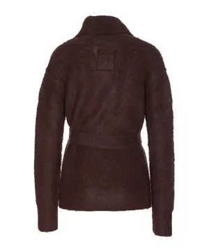 UMA WANG Shawl Collar Long Sleeve Cardigan - Black
