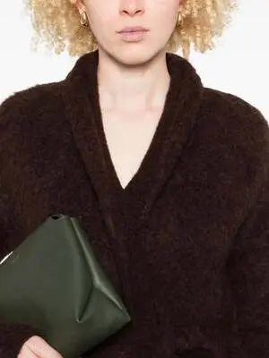 UMA WANG Shawl Collar Long Sleeve Cardigan - Black