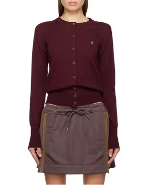 VIVIENNE WESTWOOD Orb Embroidered Buttoned Cardigan