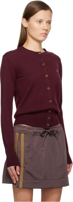 VIVIENNE WESTWOOD Orb Embroidered Buttoned Cardigan