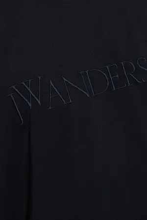 J.W.ANDERSON Jw Anderson Logo Embroidered Short-sleeved T-shirt - Black