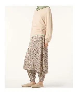 Loro Piana Floral Printed Midi Skirt