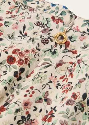 Loro Piana Floral Print Midi Skirt