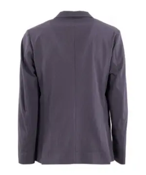 Herno Single-breasted Seersucker Blazer - Black