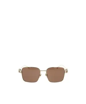 Gucci Rectangle Frame Sunglasses - Brown