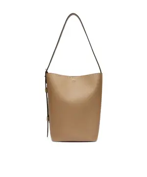 Max Mara Medium Arketipo Leather Bag - Mud Color