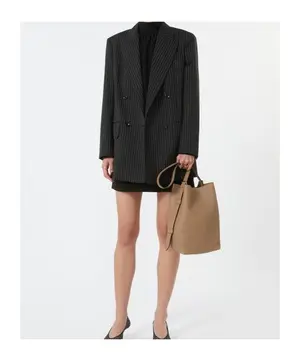 Max Mara Medium Arketipo Leather Bag - Mud Color