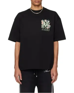 Amiri Ma Floral Printed Crewneck T-shirt