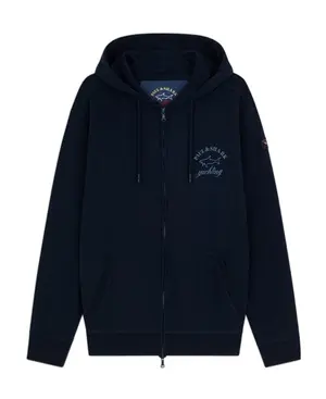 PAUL  SHARK Paul & Shark Contrast Logo Hoodie