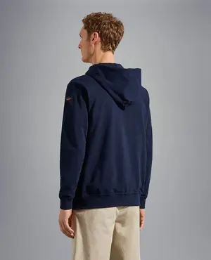 PAUL  SHARK Paul & Shark Contrast Logo Hoodie