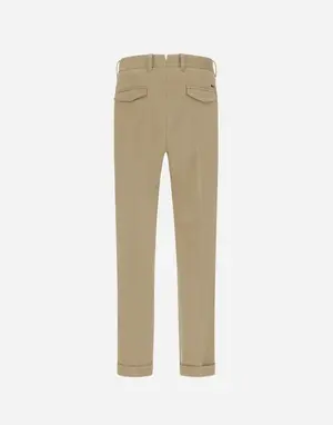 Herno Pleated Cuffed Straight-leg Trousers - Nude