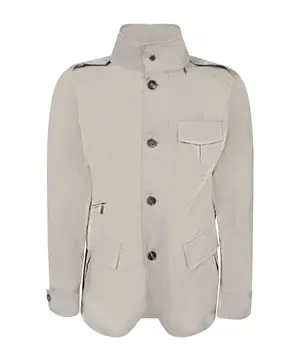MOORER Long-sleeved Casual Jacket - Beige