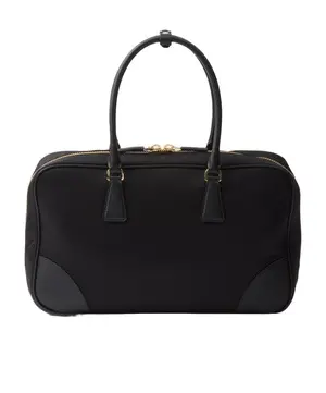 Prada Re-nylon Tote Bag With Enameled Metal Logo