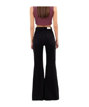 ICON DENIM LOS ANGELES Stella Flared Jeans - Black