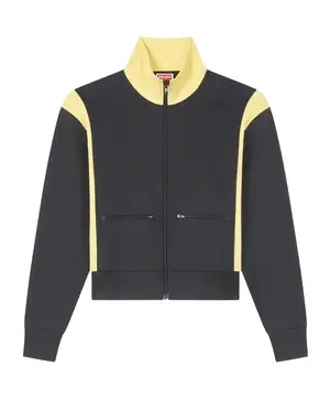 Kenzo Logo Detailed Zip-up Jacket