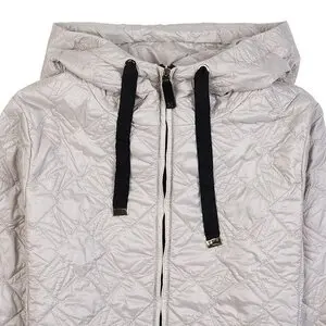 Max Mara Quilted Hooded Jacket - White