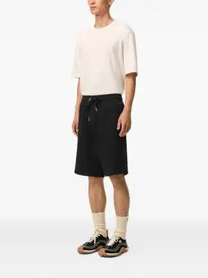 AMI Paris De Coeur Drawstring Shorts - Black