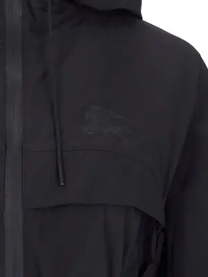 Burberry Embroidered Logo Belted Parka