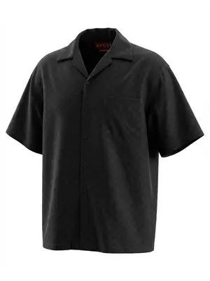 Gucci Gg Faille Collared Short-sleeve Shirt