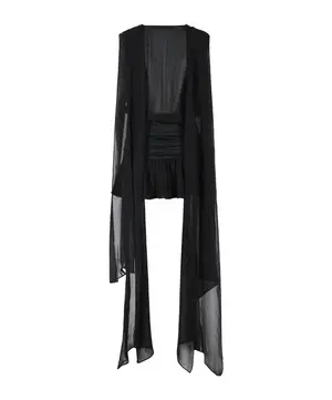 Blumarine V-neck Long Sleeve Draped Pleated Top