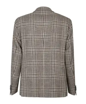 Tagliatore Montecarlo Checked Blazer - Gray
