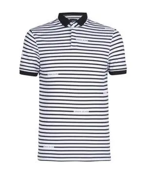 Emporio Armani Horizontal Striped Polo Shirt